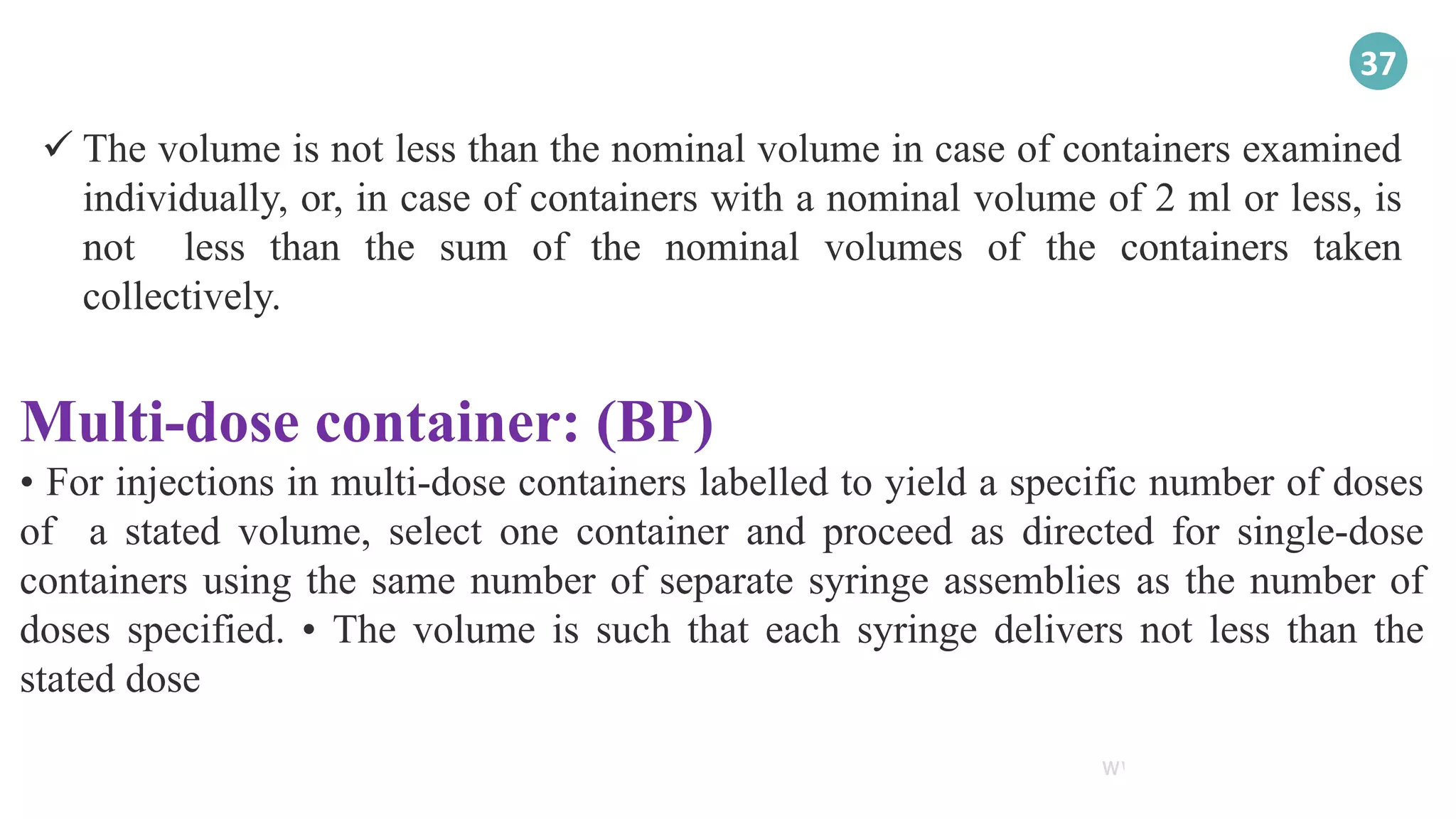 IPQC & FPQC Parenteral Formulation | PPTX