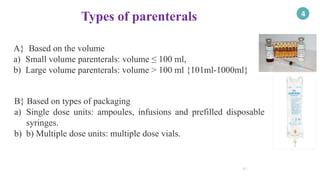 IPQC & FPQC Parenteral Formulation | PPTX