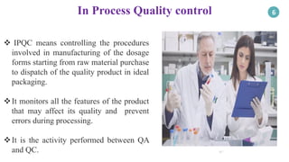 IPQC & FPQC Parenteral Formulation | PPTX