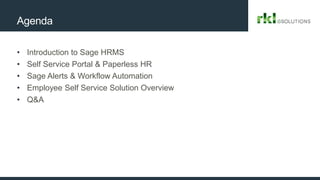 Sage HRMS - Employee Self Service | PPTX