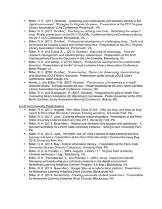 Rebecca K. Miller's CV | PDF