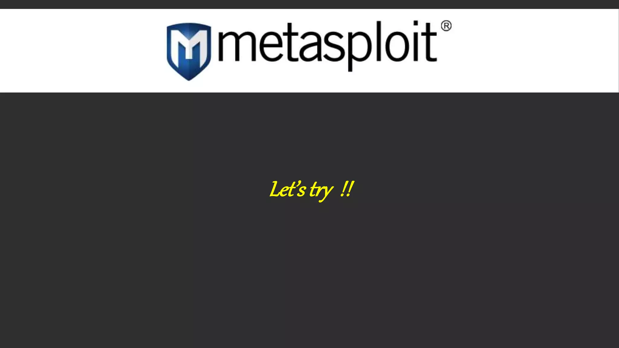Basic Metasploit | PPT