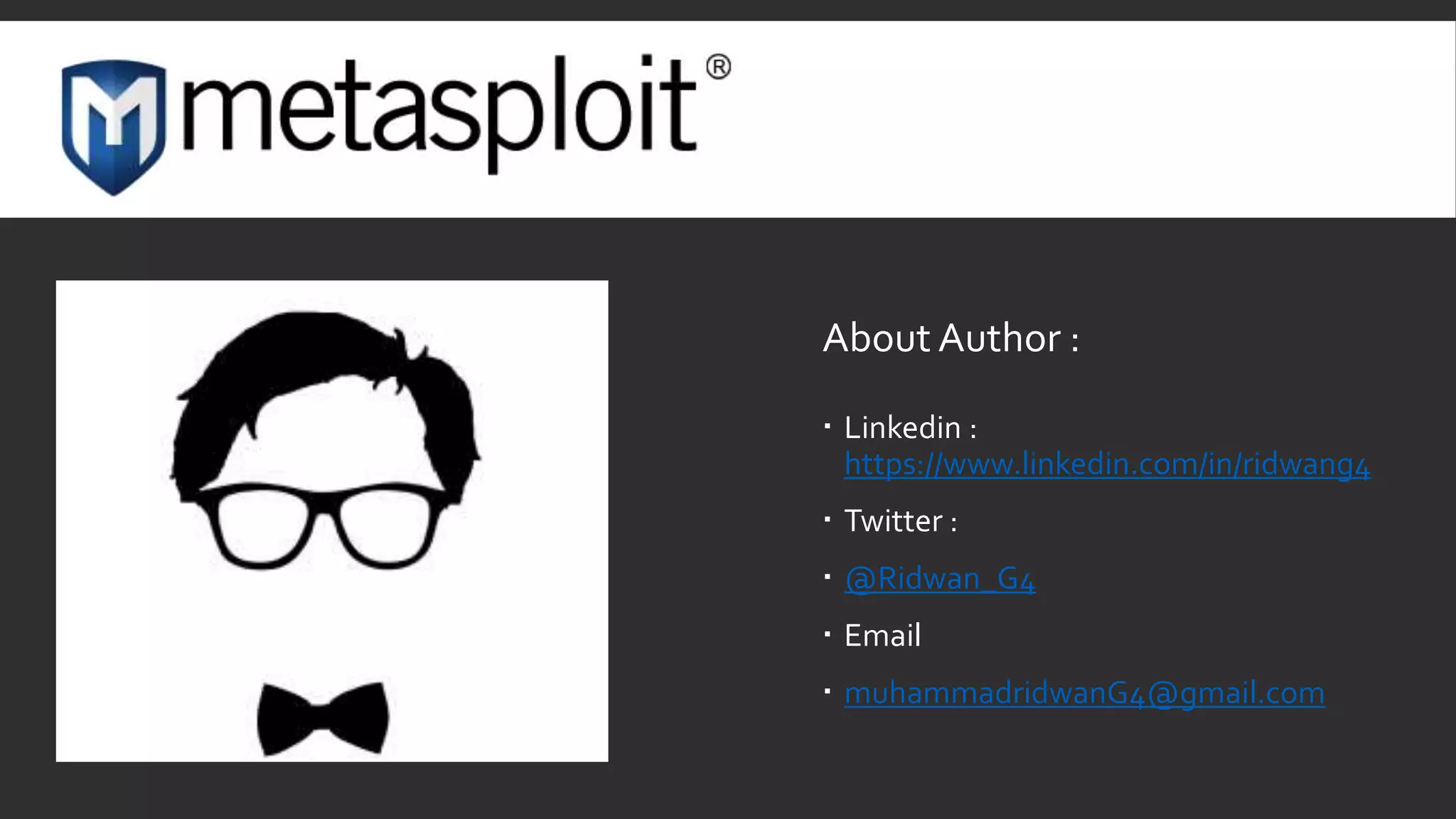 Basic Metasploit | PPT
