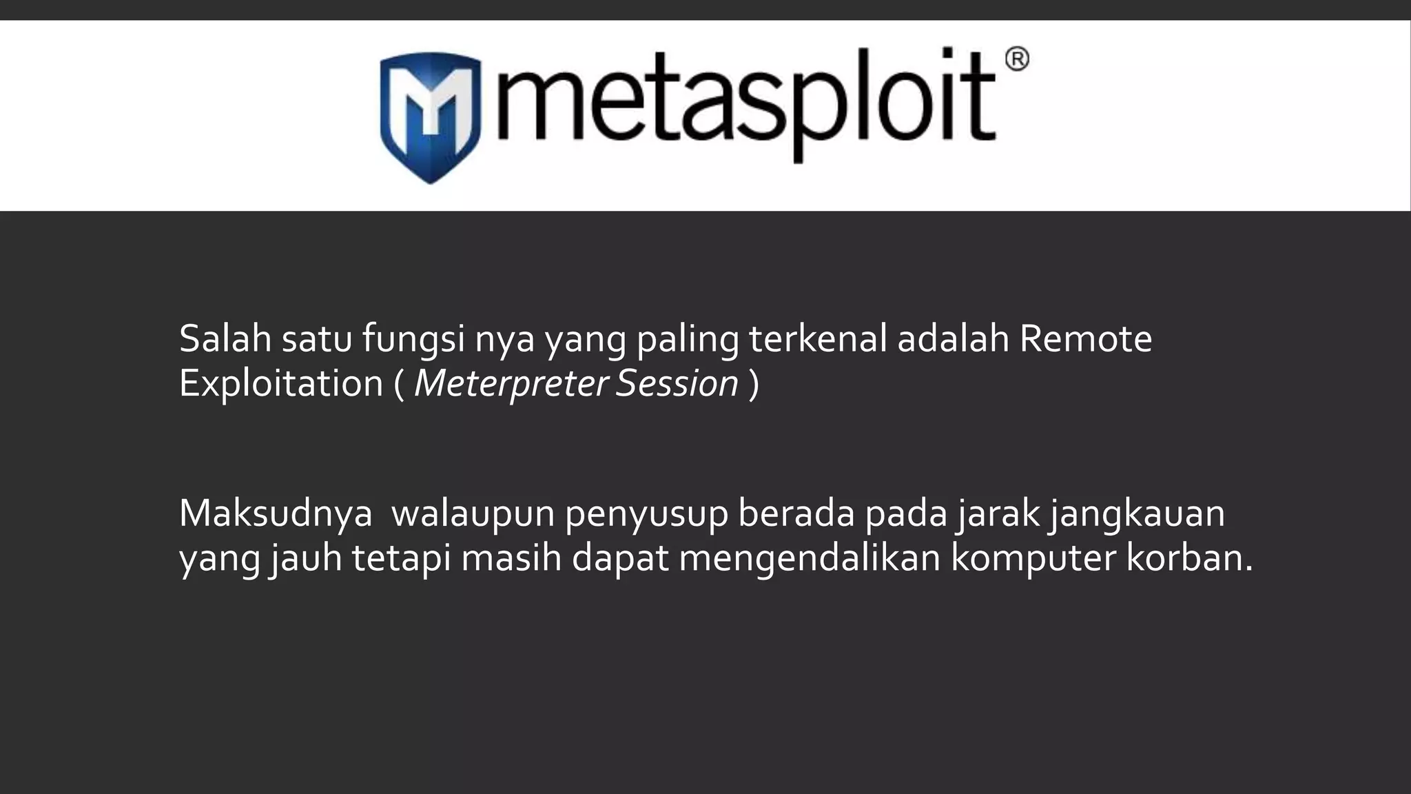 Basic Metasploit | PPT | Free Download