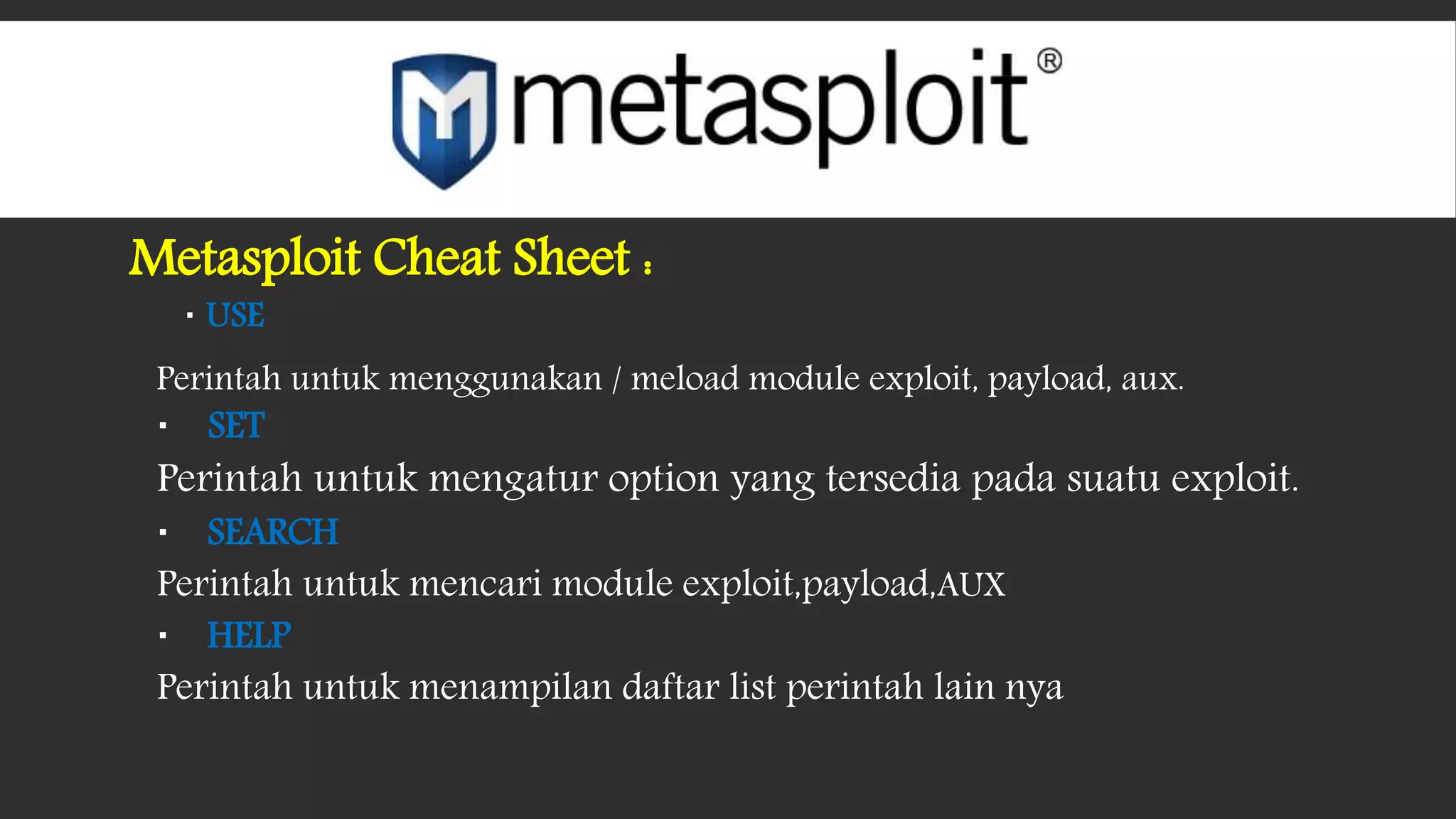 Basic Metasploit | PPT | Free Download