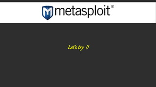 Basic Metasploit | PPT
