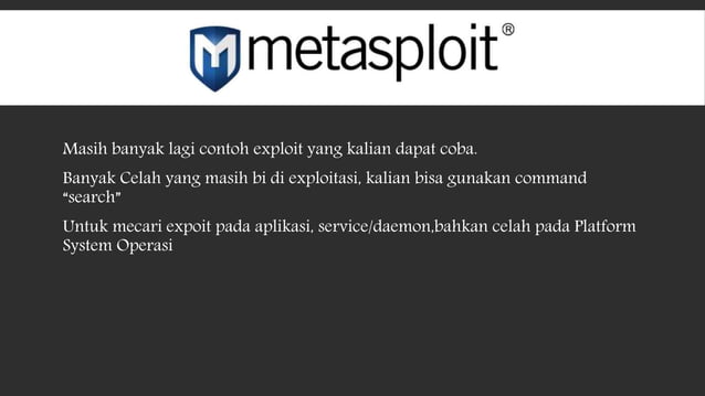 Basic Metasploit | PPT