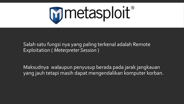 Basic Metasploit | PPT | Free Download