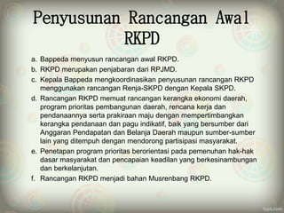 Rencana Kerja Pemerintah | PPTX