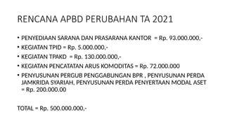 RKPD-2021 contoh RKPD tahun 2021 pemerintah | PPT