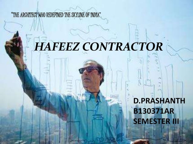 Hafeez contractor | PPTX