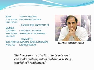 Hafeez contractor | PPTX