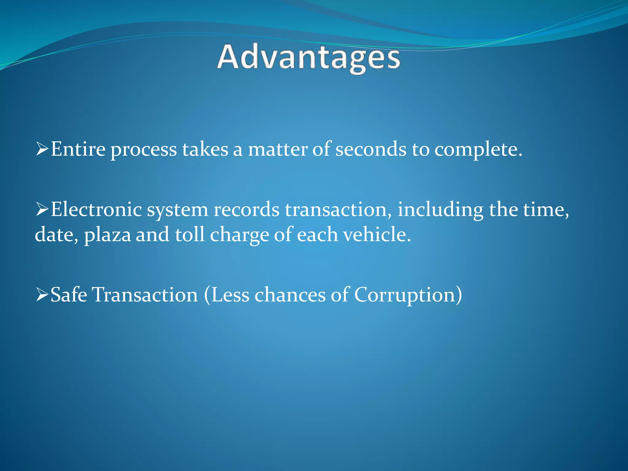 Automatic Toll Collection | PPTX