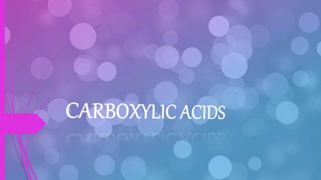 Carboxylic acids and ester | PPTX | Chemistry | Science