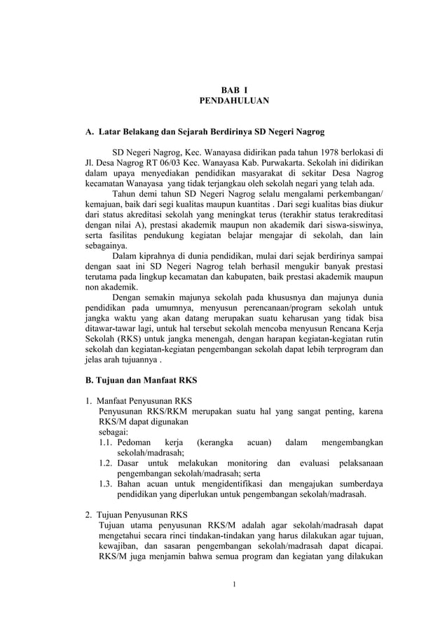 Rks rkjm (empat tahunan) sdn nagrog | PDF