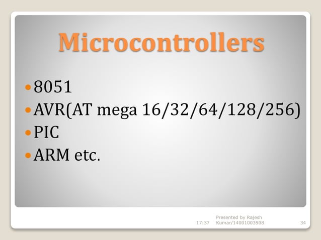 Embedded and Robotics System | PPT