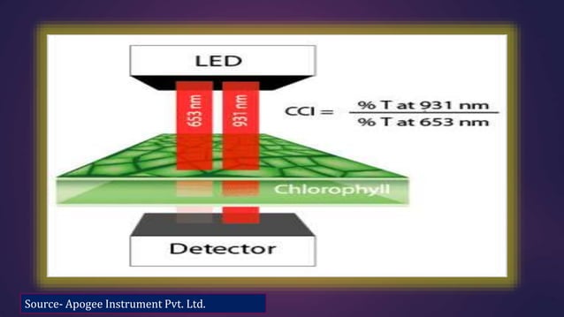 Chlorophyll meter and its working principle | PPTX