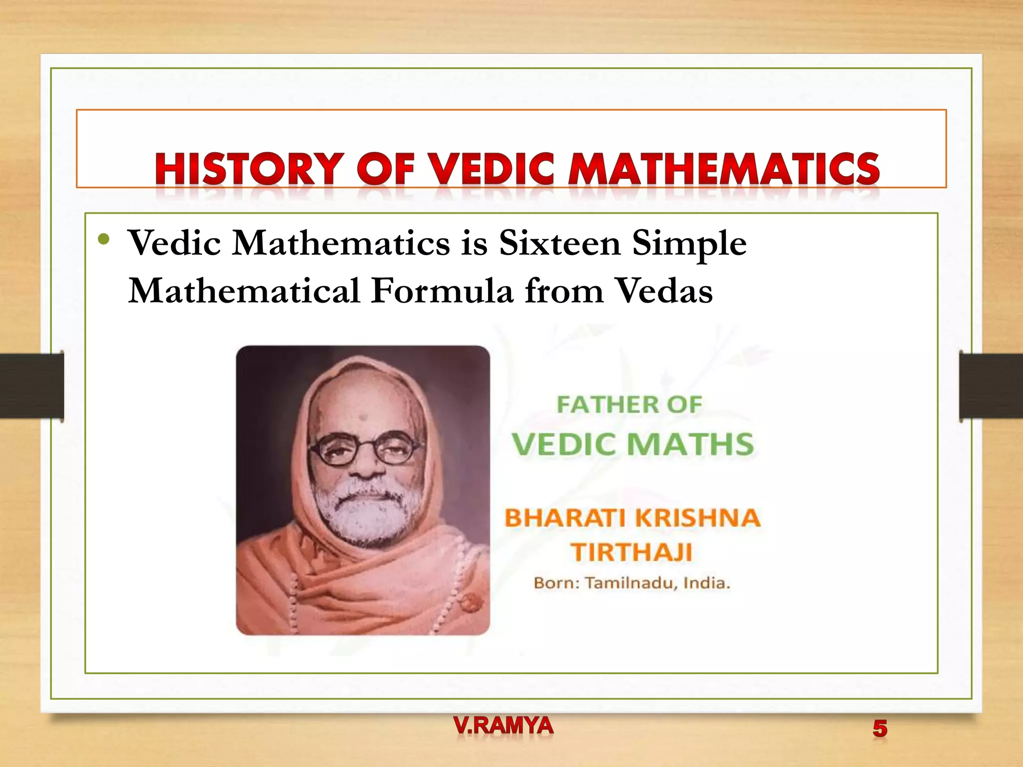 vedic maths | PPTX