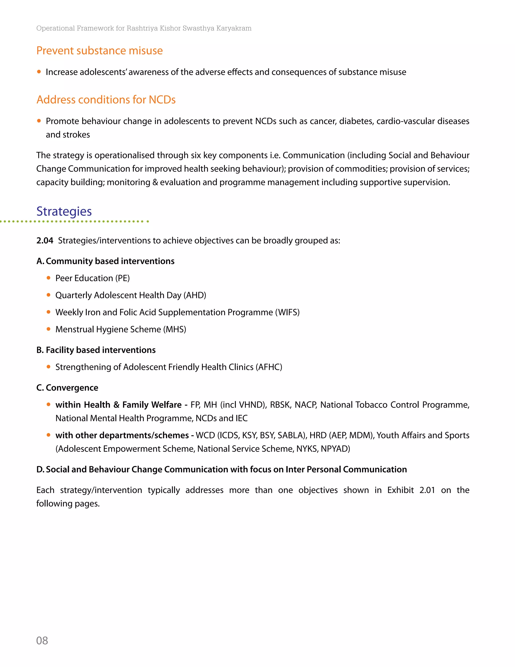 RKSK operational framework | PDF