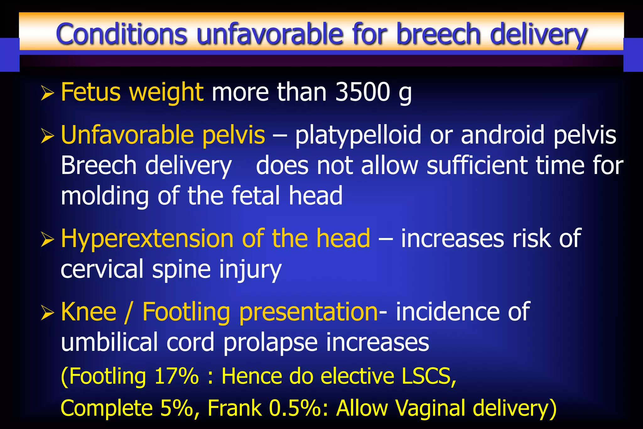 Breech Obstetrics. | PDF