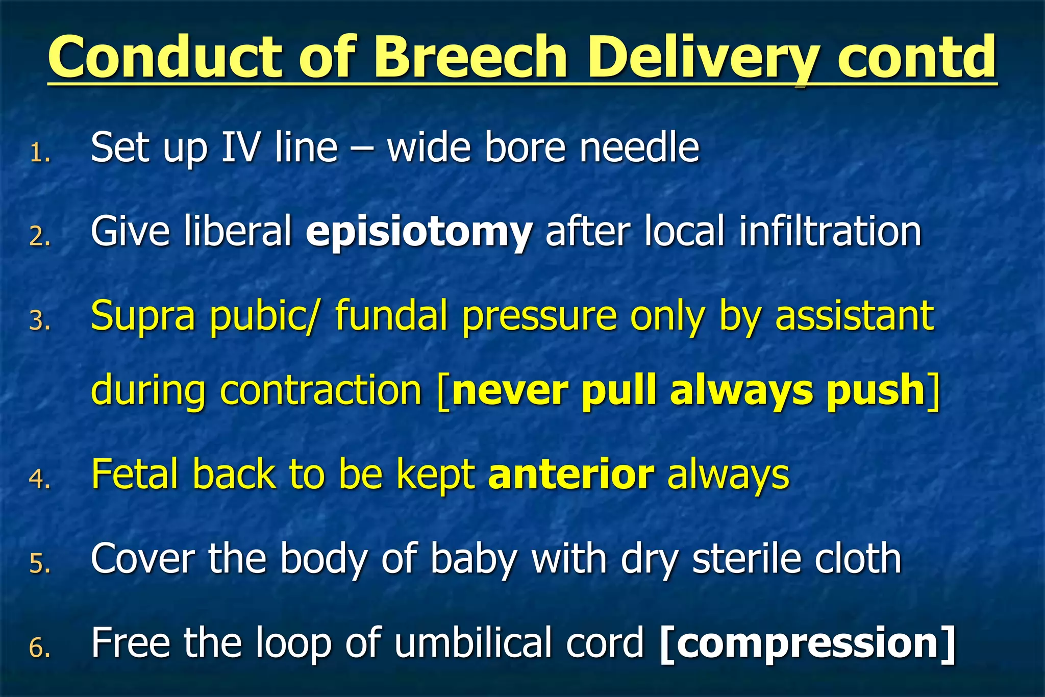 Breech Obstetrics. | PDF
