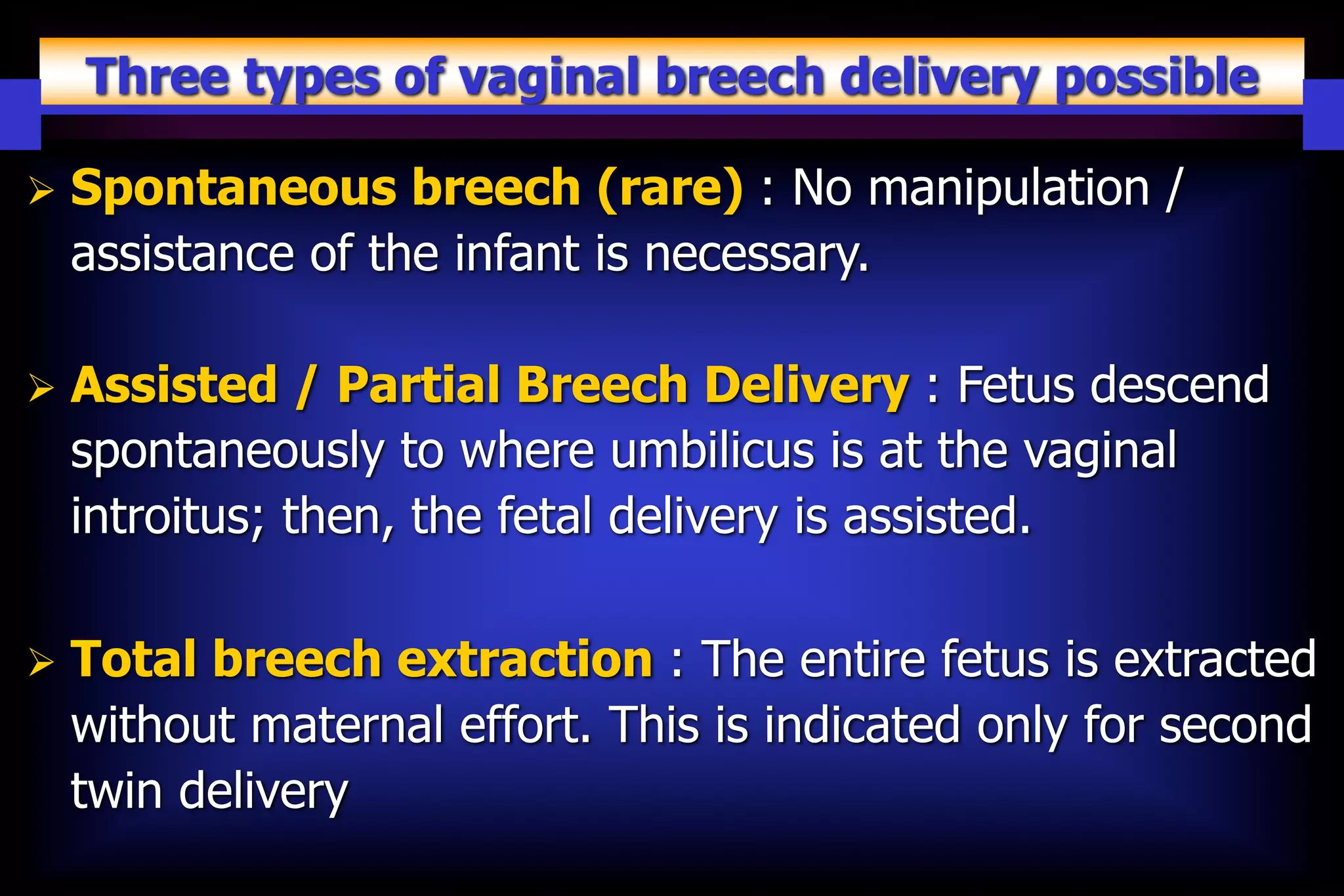 Breech Obstetrics. | PDF