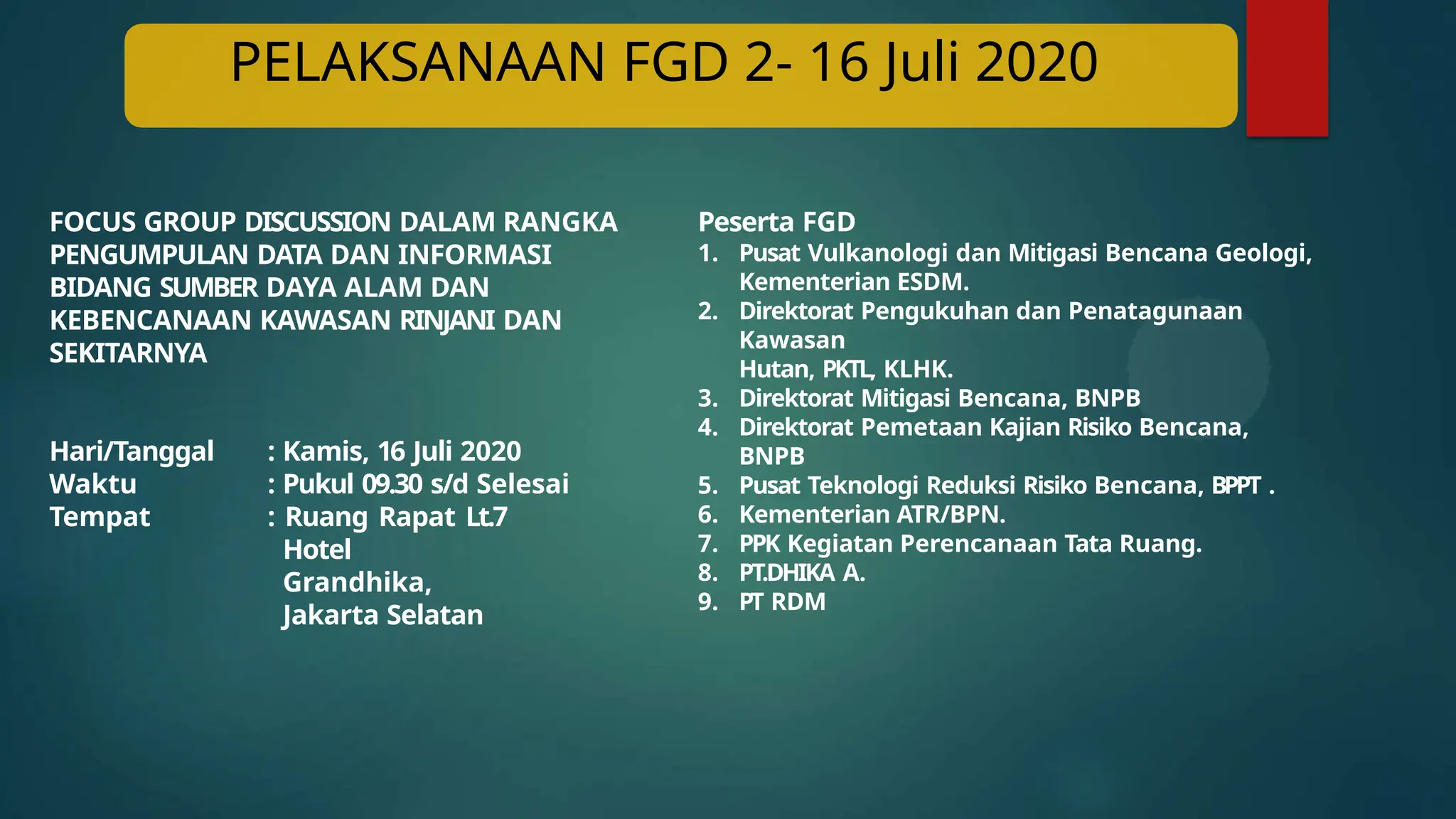 Contoh rencana kerja survey dalam rangka penyusunan rencana tata ruang ...