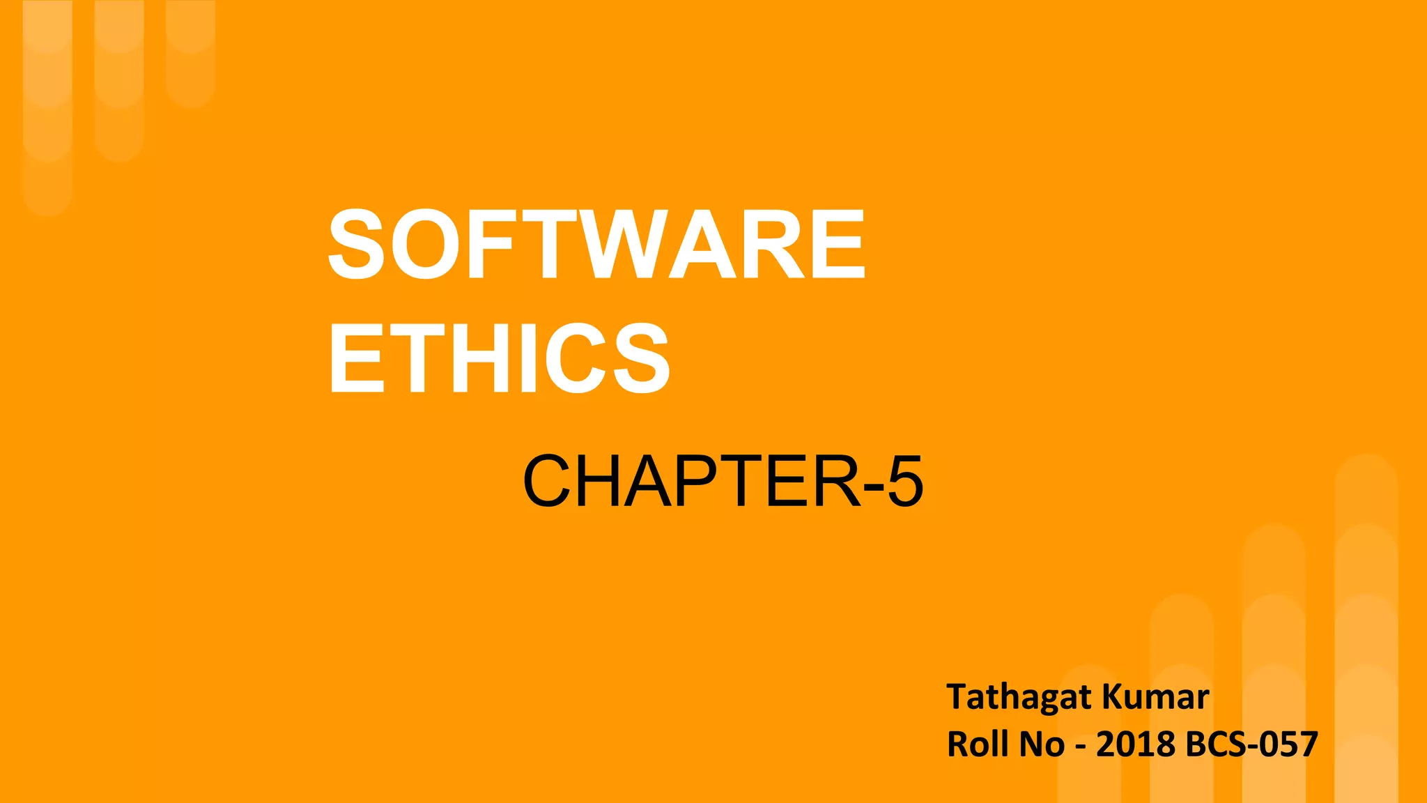 software ethics | PPTX