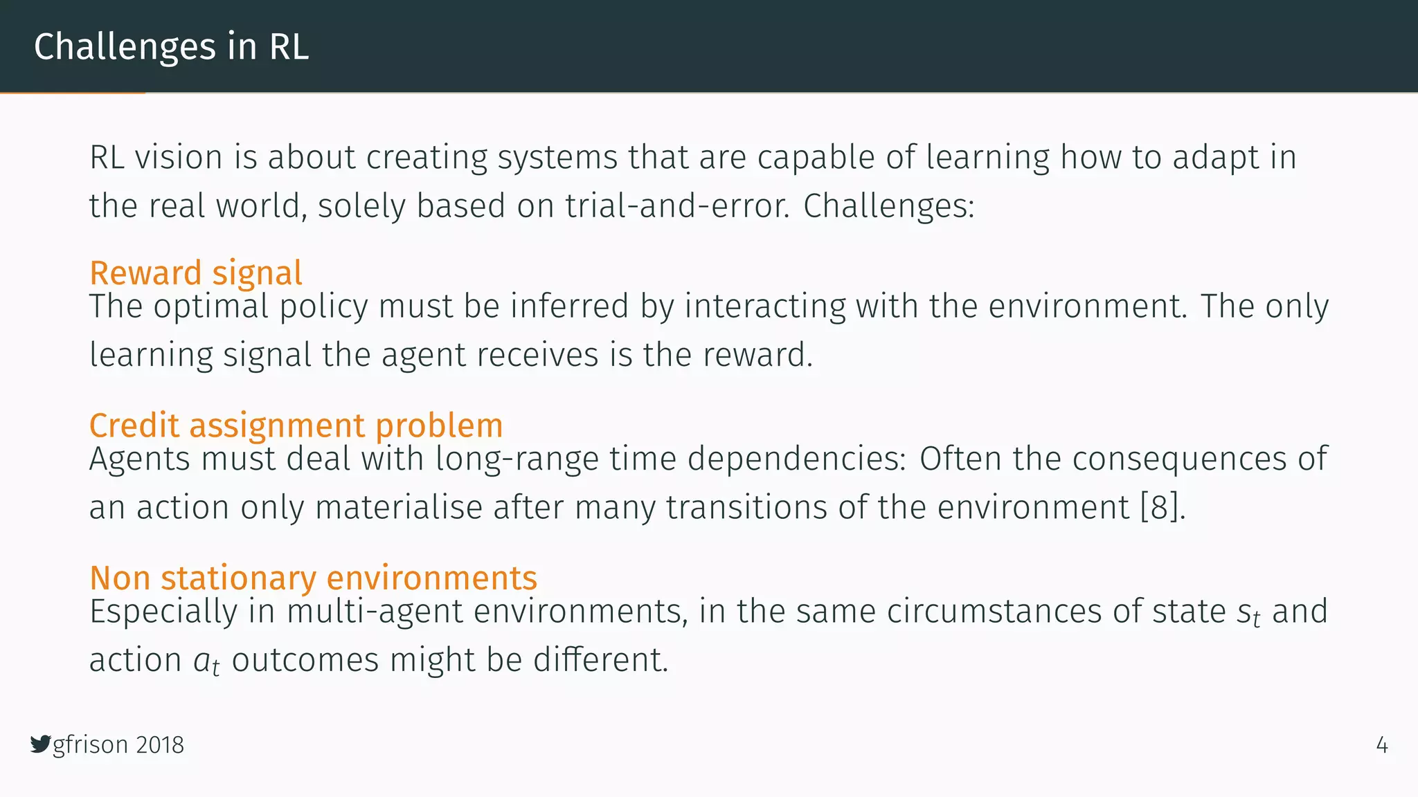 A Brief Survey of Reinforcement Learning | PDF