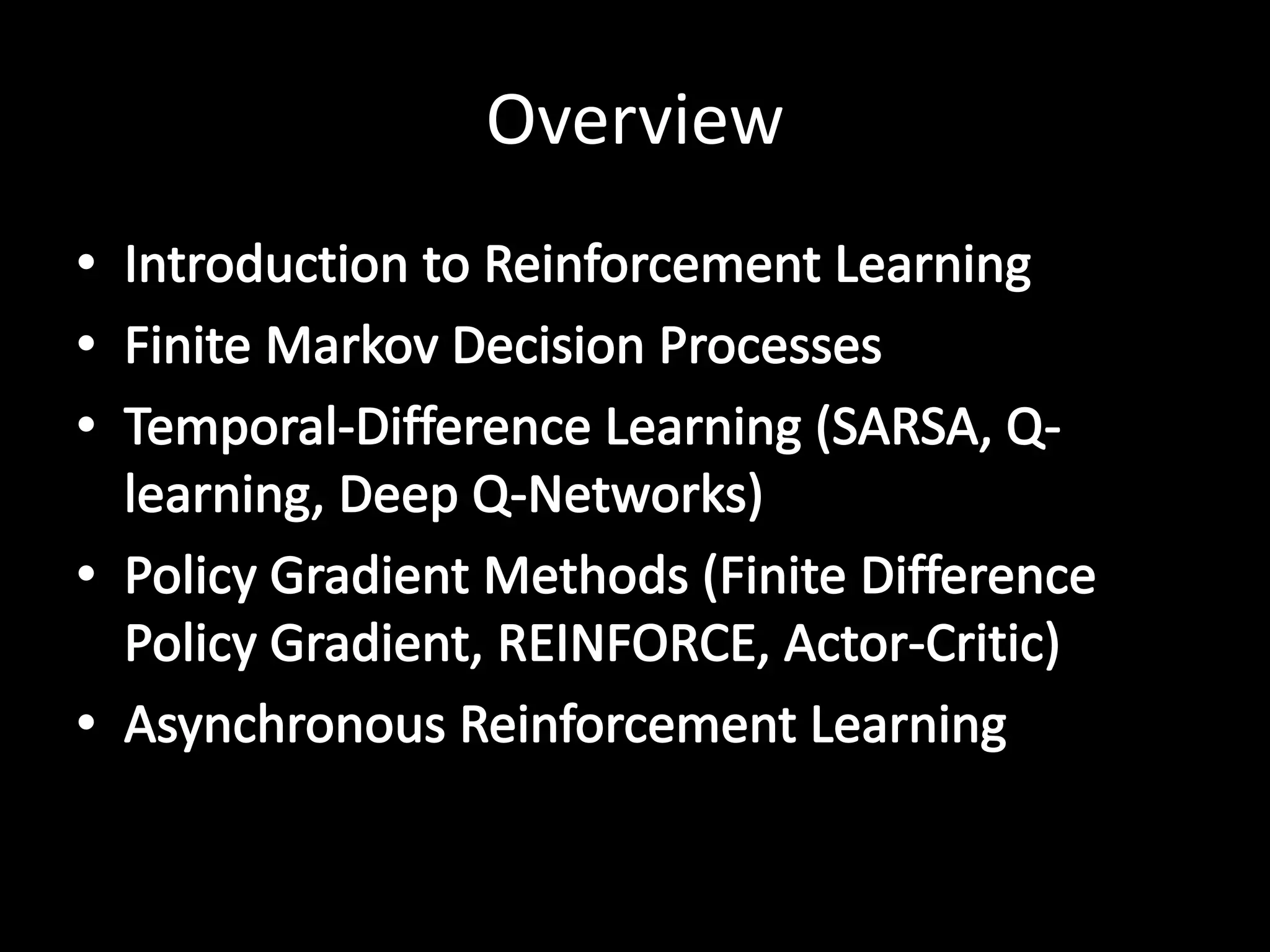 Reinforcement Learning and deep reinforcement learning | PPT