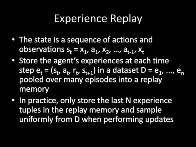 Reinforcement Learning and deep reinforcement learning | PPT