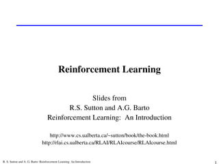 ReinforcementLearningReinforcementLearning.ppt