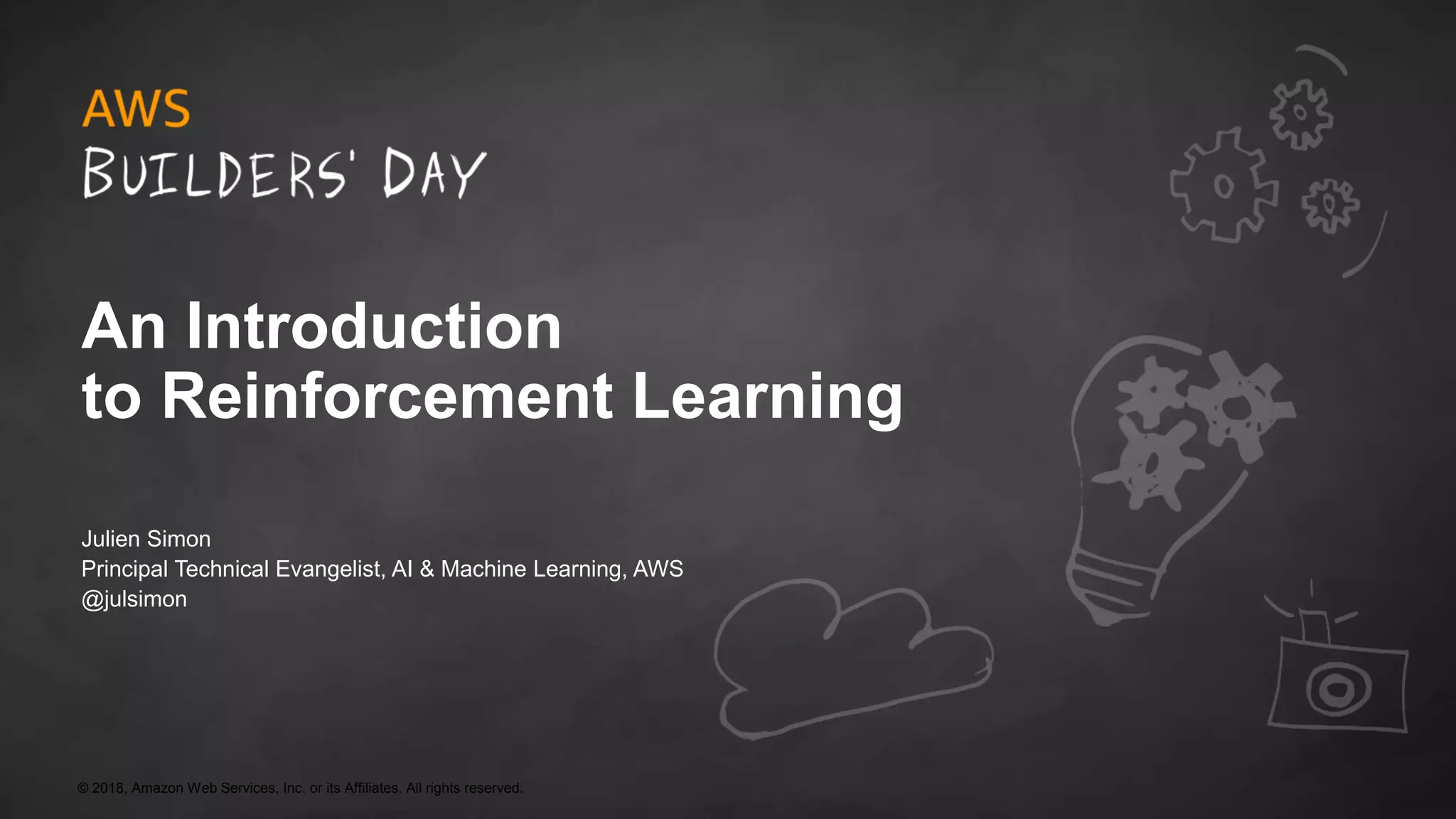 An Introduction to Reinforcement Learning (December 2018) | PPTX | Cloud Computing | Internet