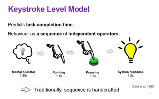 RL-KLM: Automating Keystroke-level Modeling with Reinforcement Learning (IUI 2019) | PPT