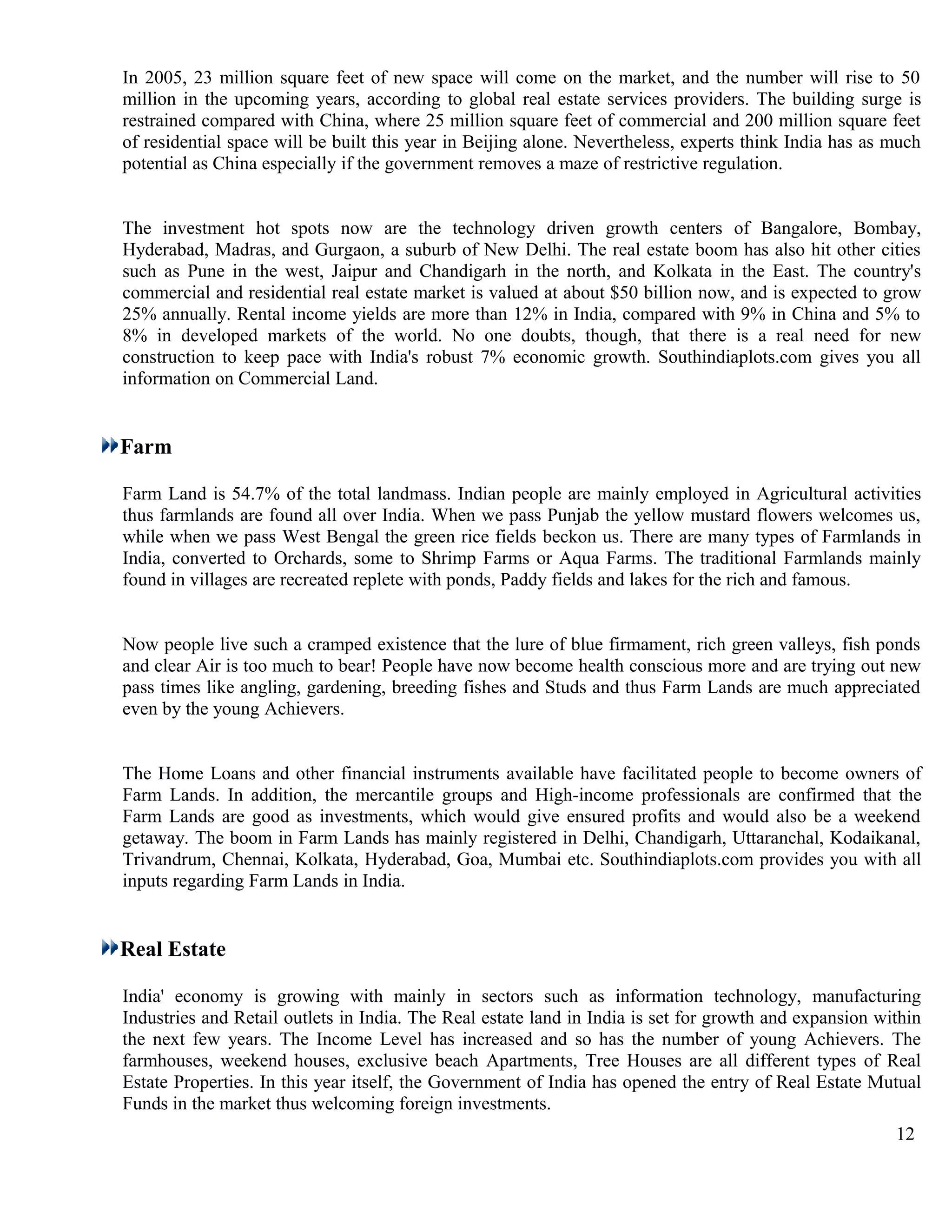 Types of land in India: An Overview | DOC