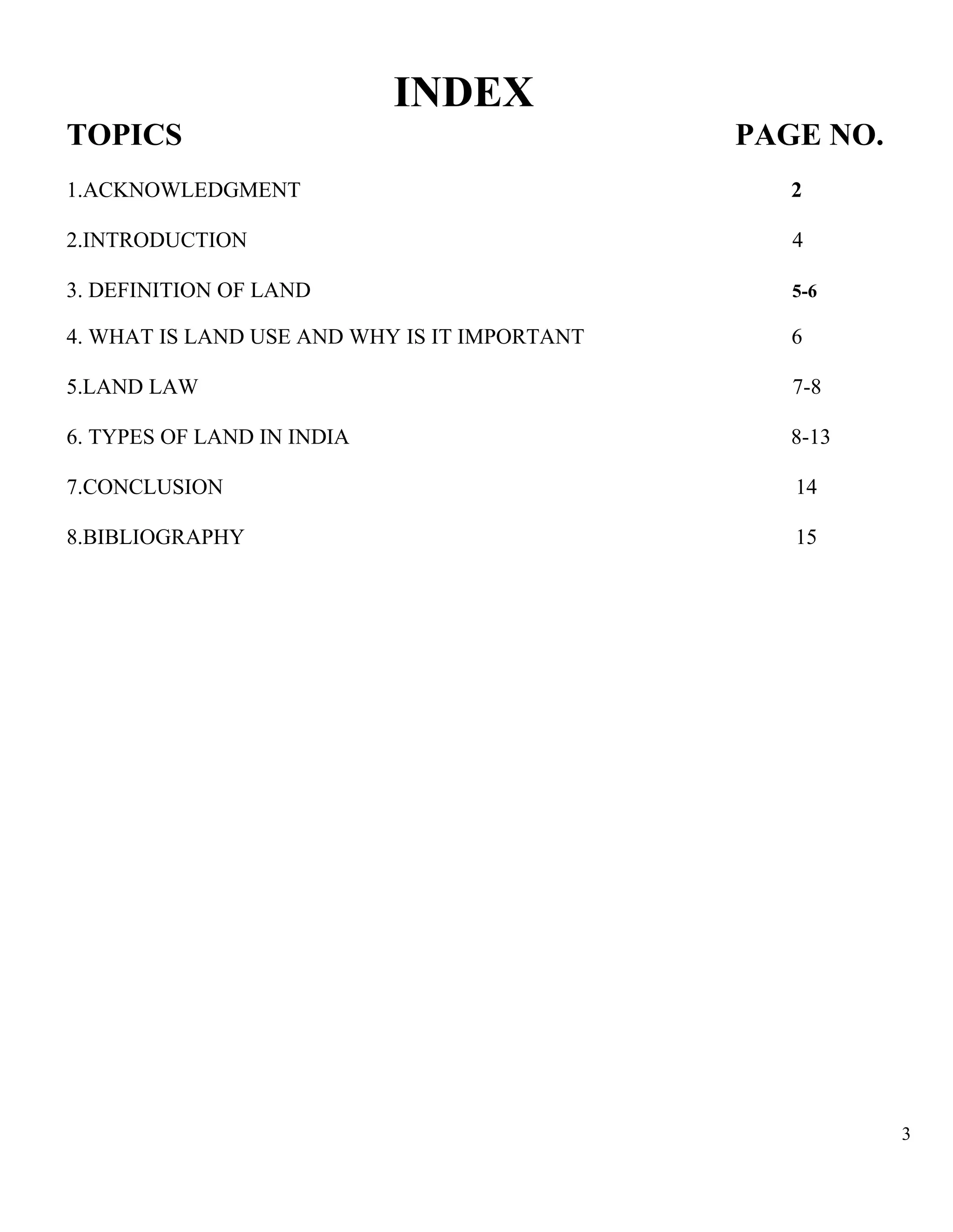 Types of land in India: An Overview | DOC