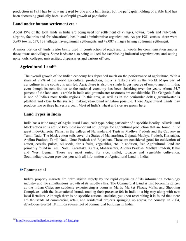 Types of land in India: An Overview | DOC
