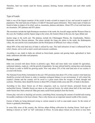 Types of land in India: An Overview | DOC