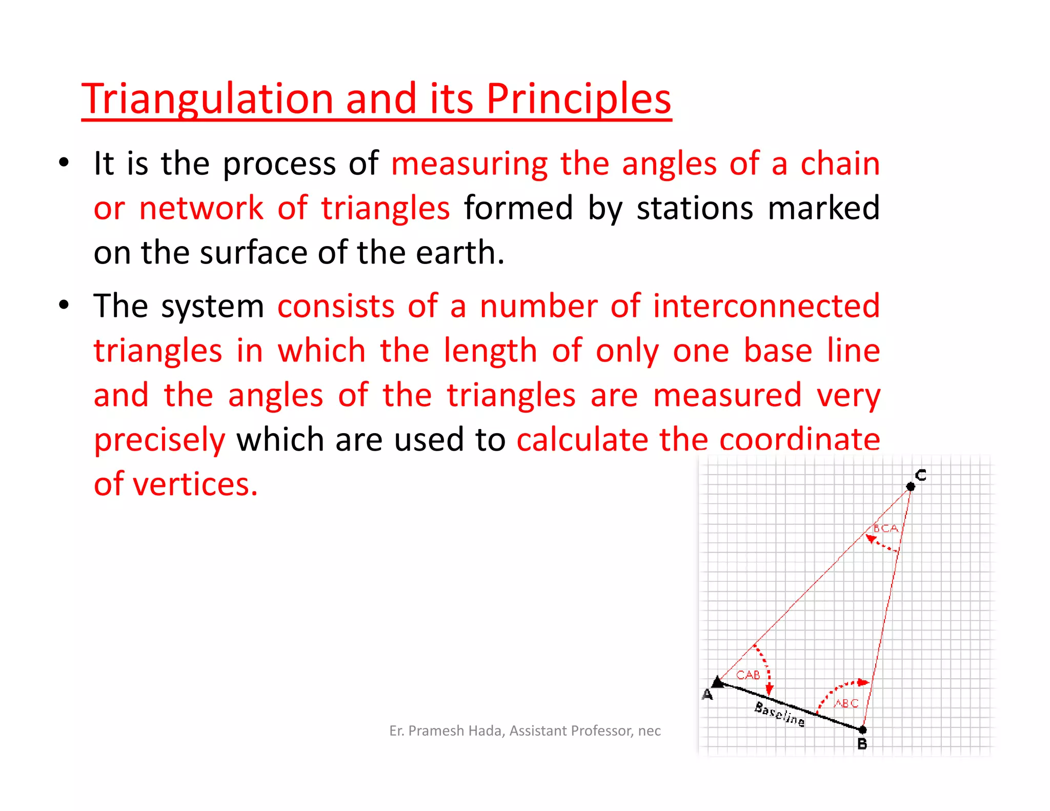 Triangulation and trilateration pdf... | PDF