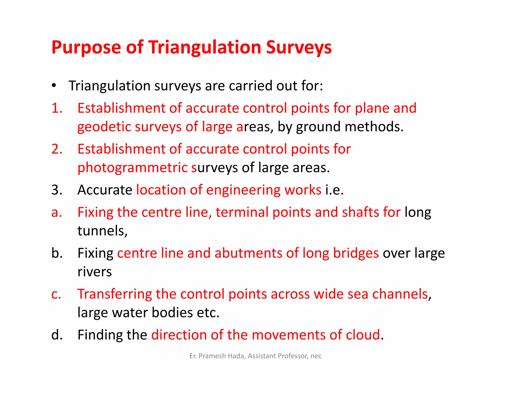Triangulation and trilateration pdf... | PDF