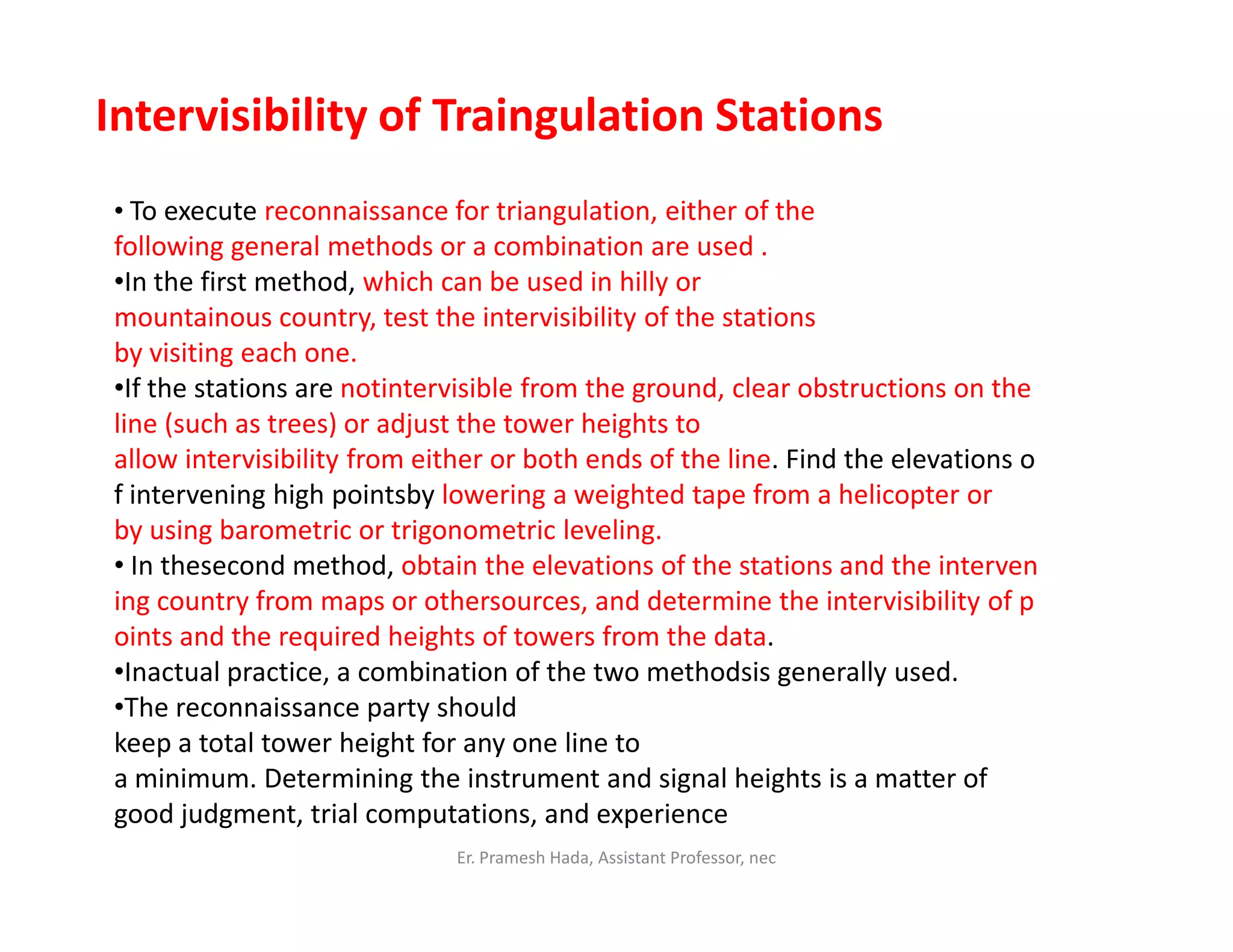 Triangulation and trilateration pdf... | PDF