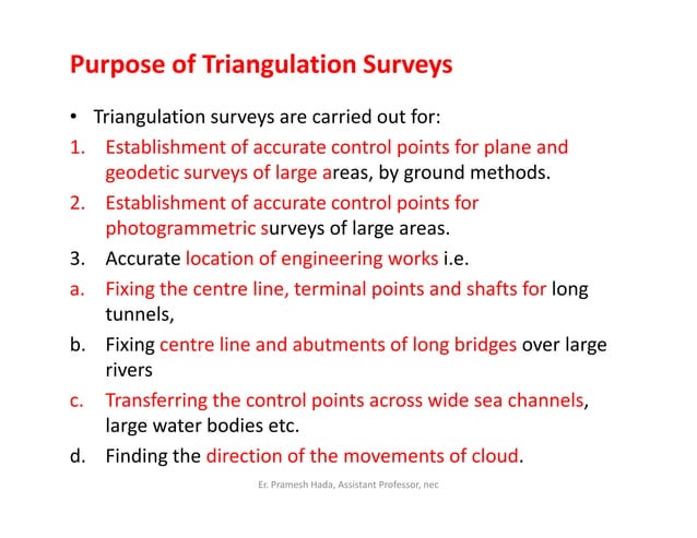 Triangulation and trilateration pdf... | PDF