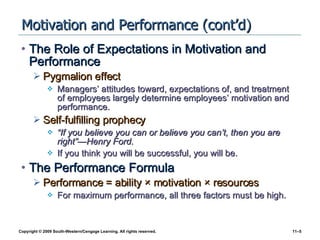 Chapter 11 - Motivating for High Performance | PPT