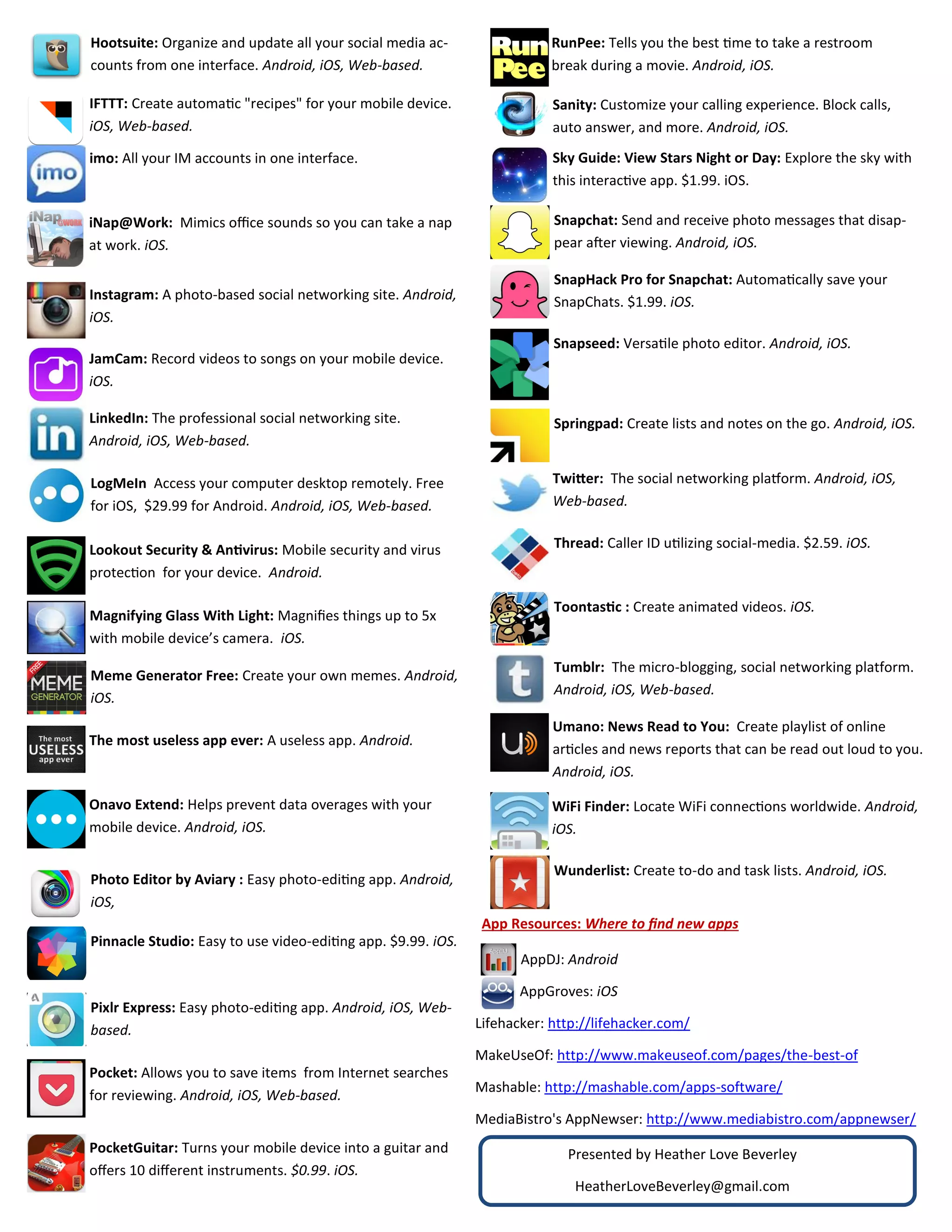RLA-CE Apps Handout | PDF