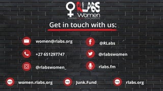 RLabs Women Slide Deck - April 2019 | PPT