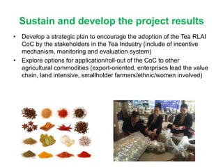 RLAI code of conduct for tea sector | PPT