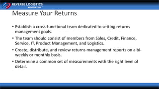 Return to Success: Streamlining Returns in the Supply Chain for ...