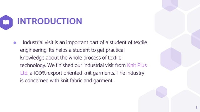 Industrial visit presentation | PPT | Needlework | Arts and Crafts