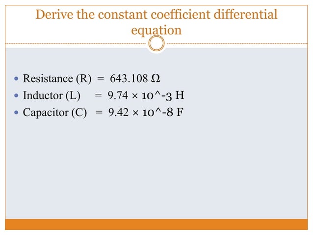 Rlc Circuits And Differential Equations1 Pptx Physics Science
