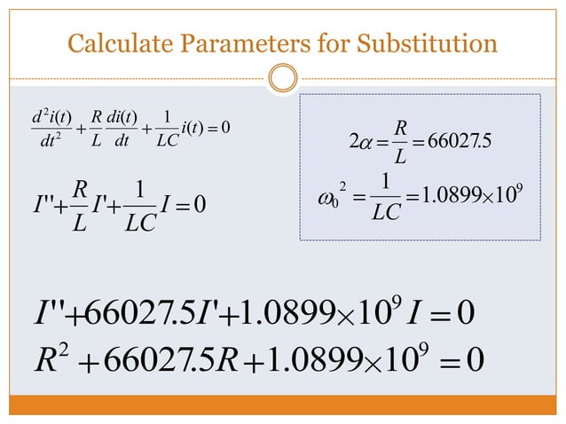 Rlc circuits and differential equations1 | PPTX | Physics | Science